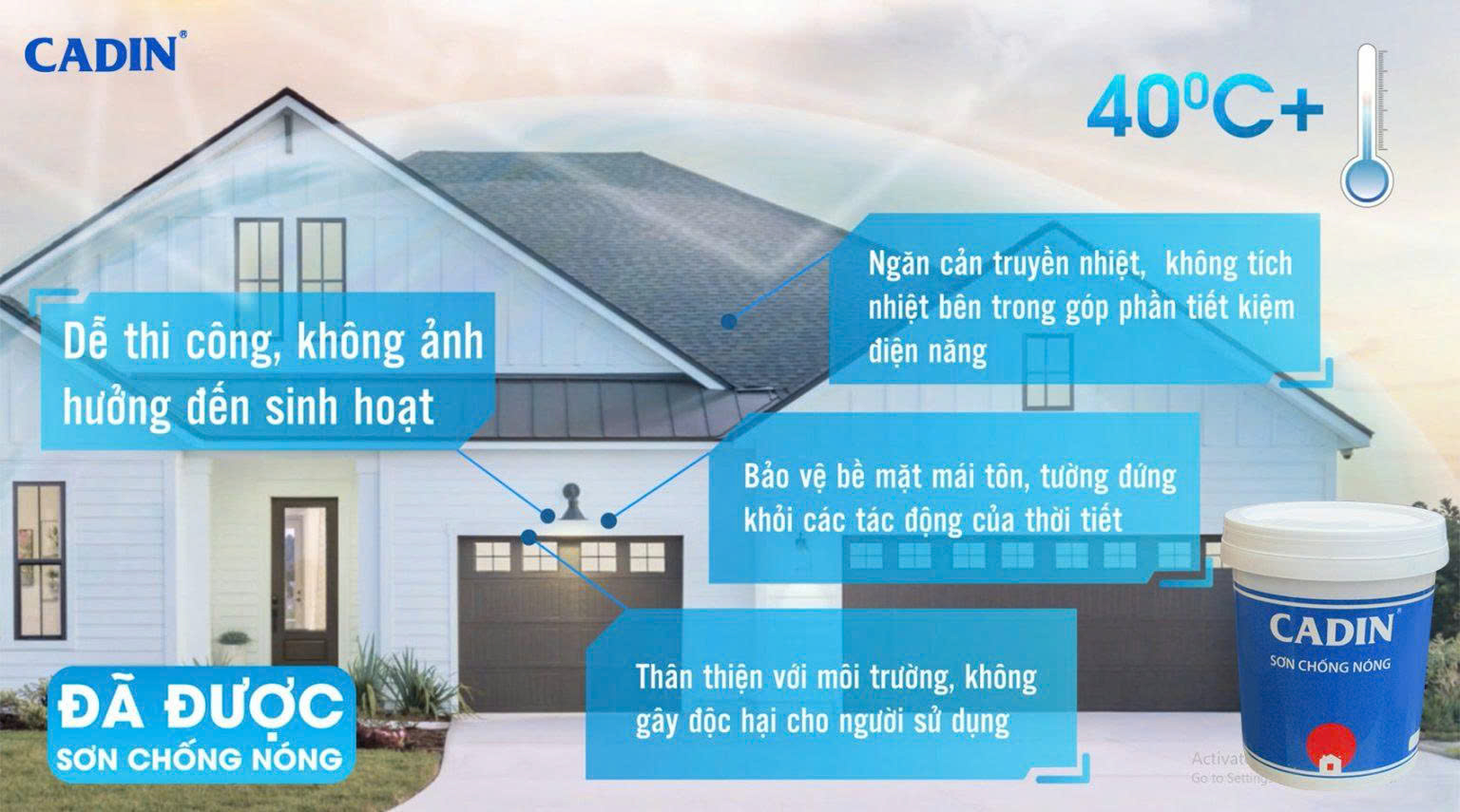 Sơn Chống Nóng CADIN – Lợi Ích Và Lựa Chọn Tiện ích